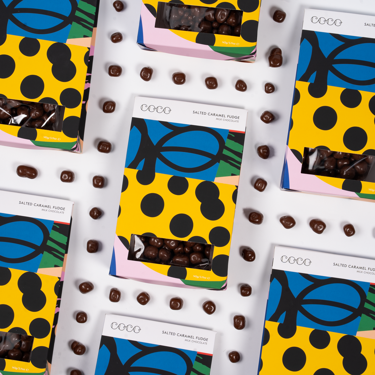 Salted Caramel Fudge covered in Milk Chocolate, Coco, 146g – Hackney Essentials