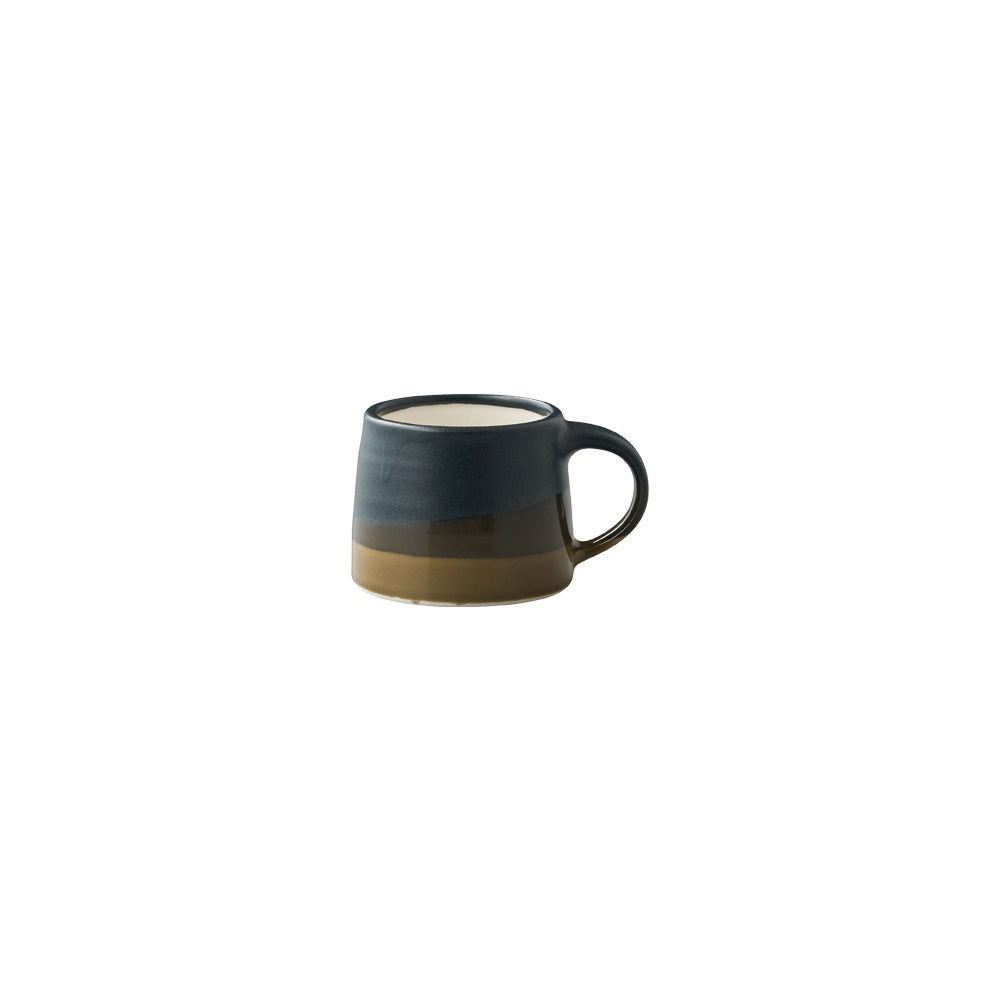Espresso Navy, Black & Brown Mug, Kinto, 110ml 20753 – Hackney Essentials