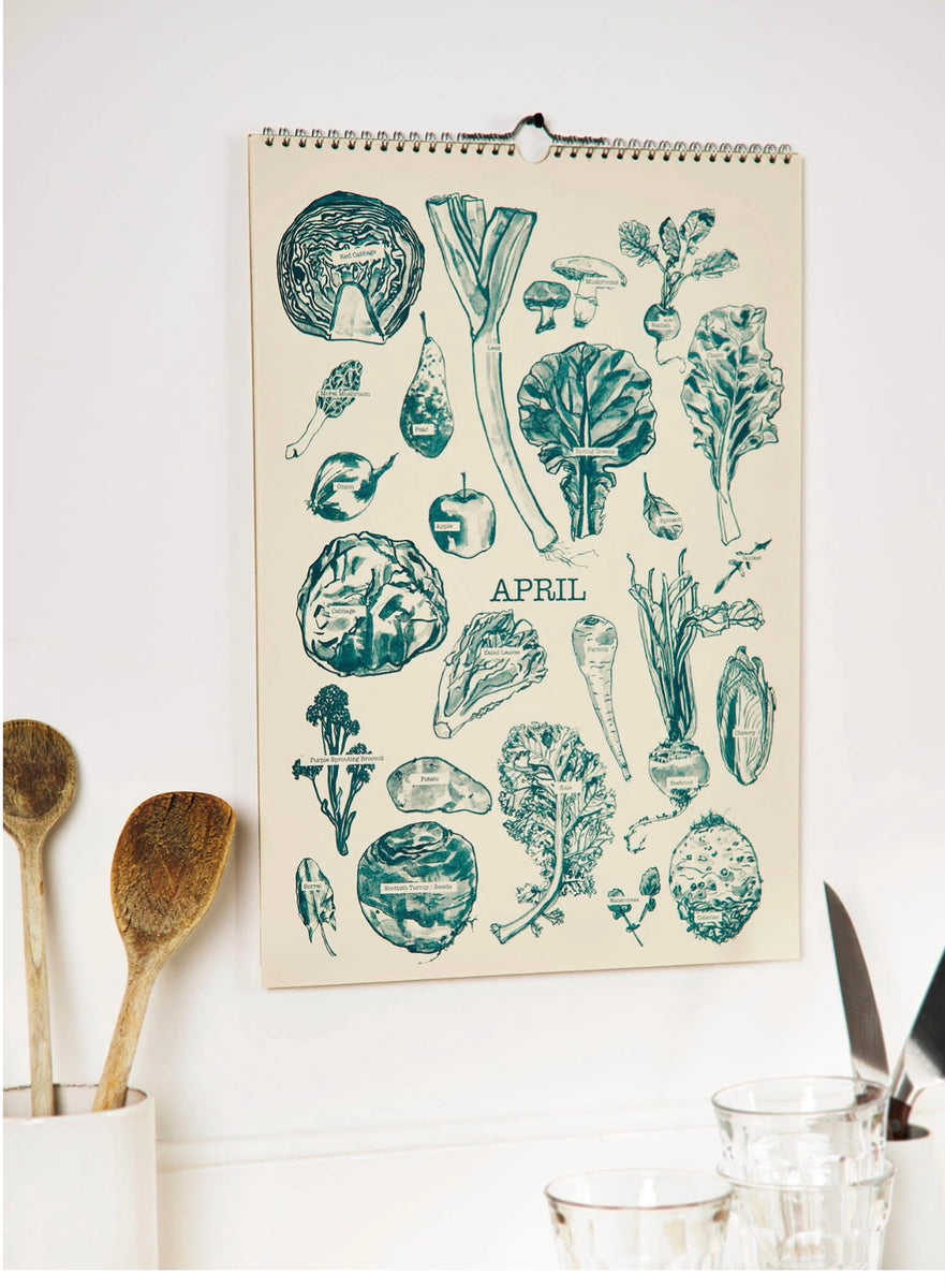 Seasonal Eating Guide, Calendar of Fruit and Vegetables, Studio Forest ...