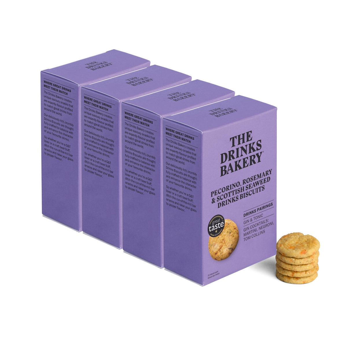 Drinks Biscuits, Pecorino, Rosemary & Seaweed, The Drinks Bakery, 110g ...