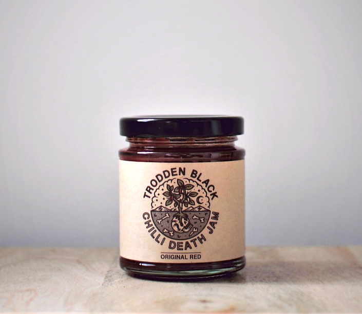 Chilli Death Jam (original red) Medium, Trodden Black, 200g – Hackney ...